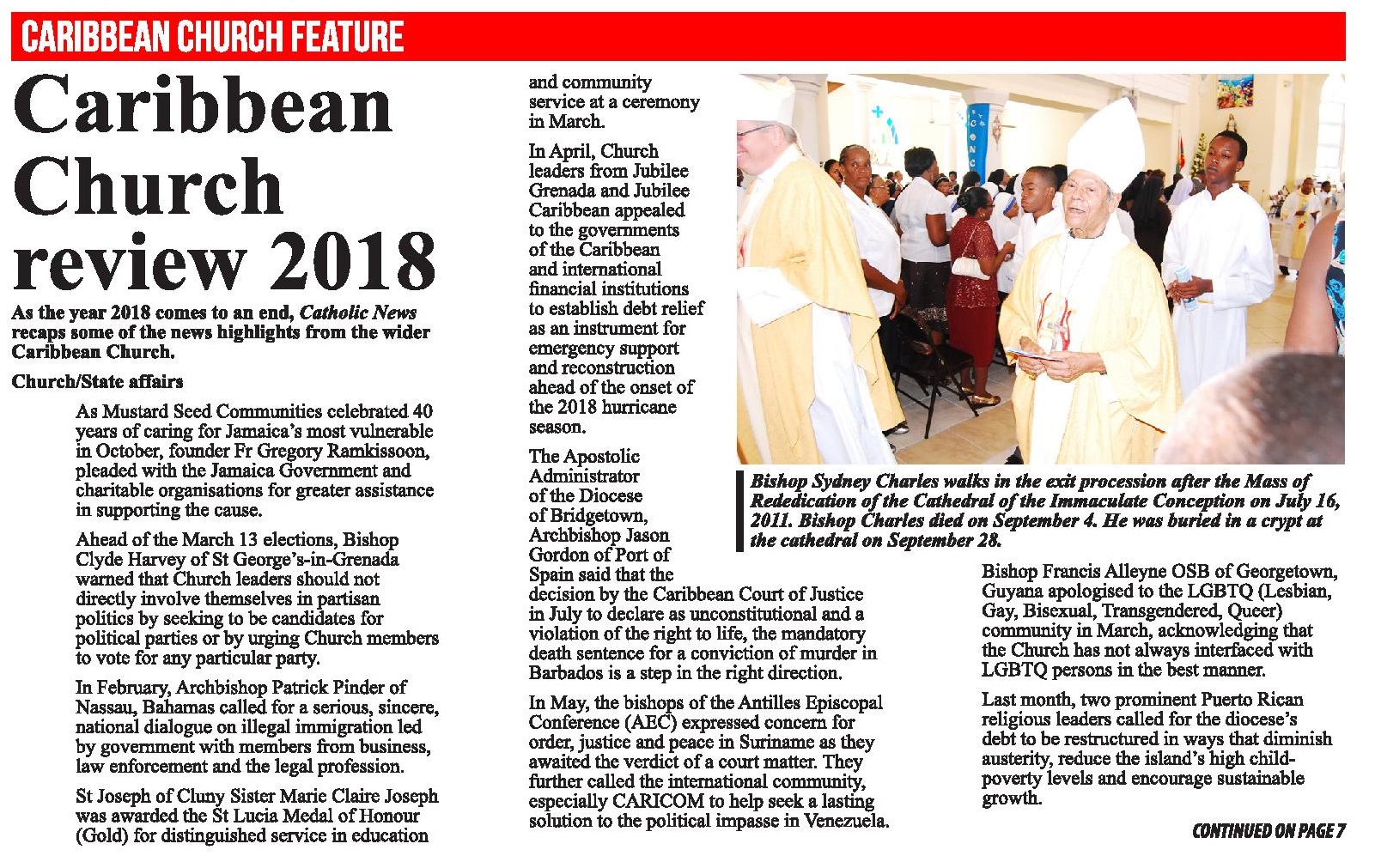 Caribbean Church Review 2018 – Antilles Episcopal Conference