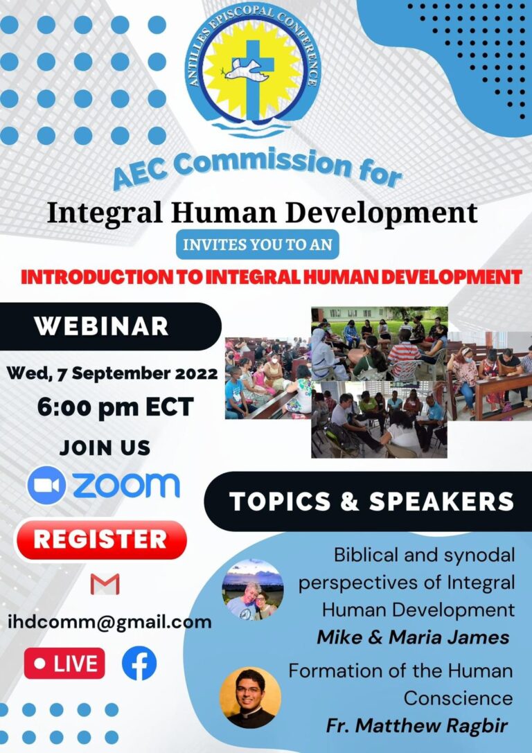 Integral Human Development Commission hosts first webinar! – Antilles ...